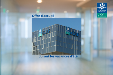 CAF - Offre d'accueil Caf durant l'été
